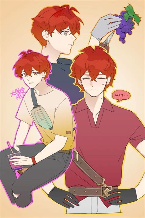 Diluc With Short Hair ♥️♥️ In 2025 Cute Anime Guys Pretty Art Cute Anime Character