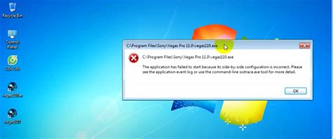 Lỗi The Application Has Failed To Start Because Its Side By Side Configuration Is Incorrect Và