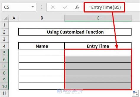 Excel Automatically Enter Date When Data Entered 7 Easy Methods