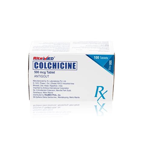 Rm Colchicine 500mcg Tab Ritemed Ehealth