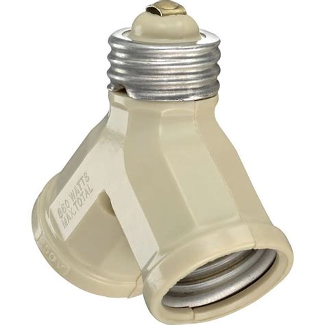 Leviton Ivory 125v Twin Socket Adapter Hills Flat Lumber