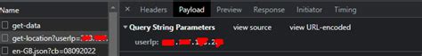 browser automation how to get an api get request s query parameter