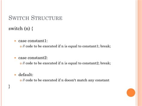 control flow statements and datatypes in c ppt