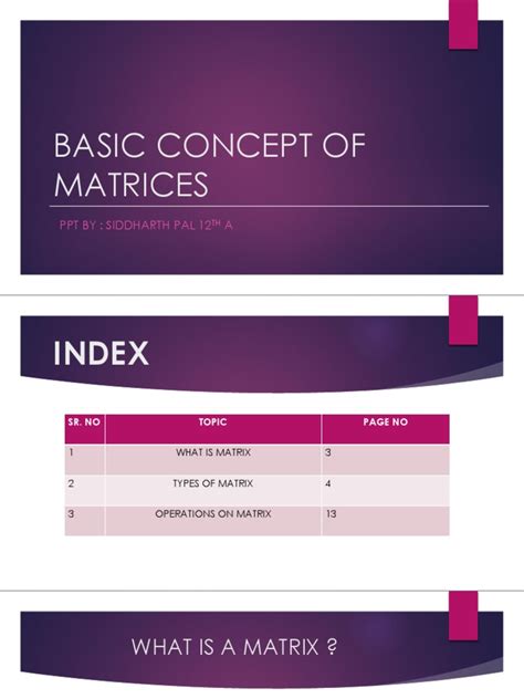 Basic Concept Of Matrices Pdf Matrix Mathematics Abstract Algebra