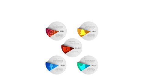Set Of Four Pie Chart Pieces With Different Colors Google Slide Theme And Powerpoint Template