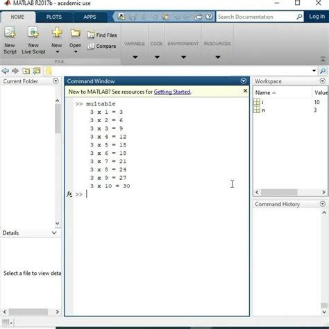 How To Generate Multiplication Table In Matlab For Loop Fprintf Shorts Youtube