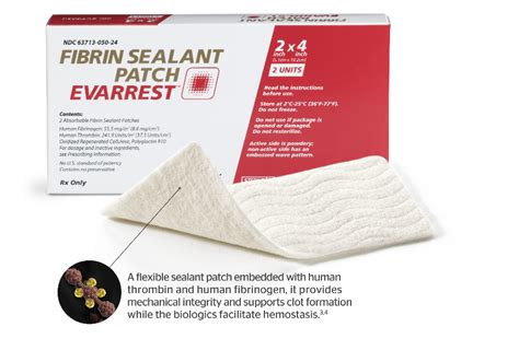 Evarrest® Hemostatic Patch Fibrin Sealant Ethicon