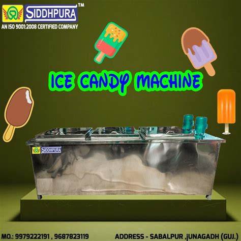 Stainless Steel Lolly Ice Candy Machine Capacity Six Moulds At ₹ 185000 In Navi Mumbai