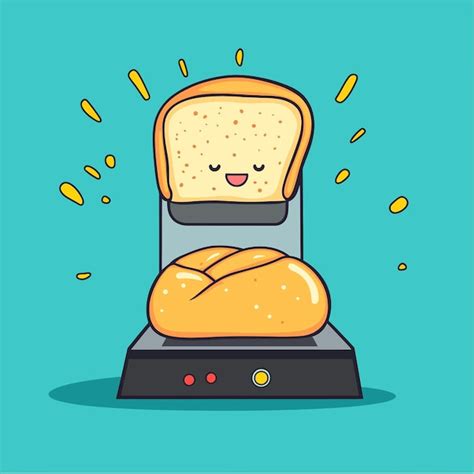 Cute Bread Maker Shaping Loaves Vector Premium Ai Generated Vector