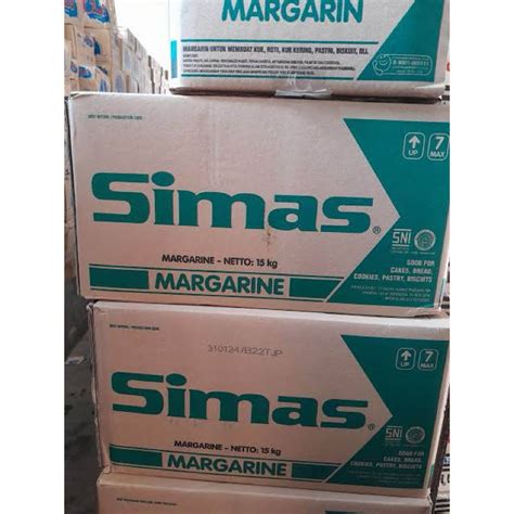 Jual Simas Margarin 15kg Simas Margarine Karton Dus 15kg Shopee Indonesia