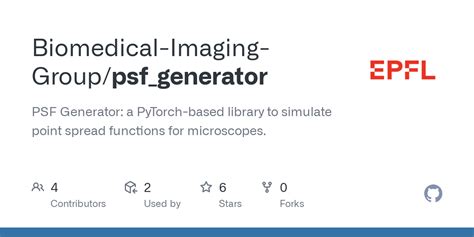 Github Biomedical Imaging Grouppsfgenerator Psf Generator A