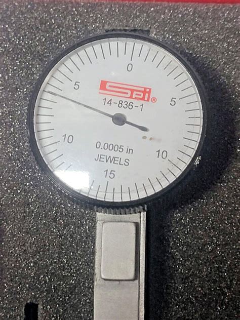 Spi 14 836 1 0 0005 Jeweled Test Dial Indicator