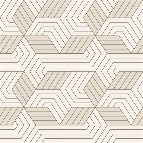 Premium Vector Seamless Pattern With Symmetric Geometric Lines