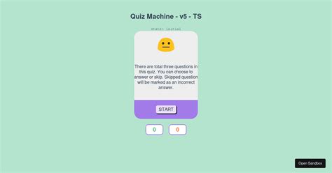 Quiz Machine Vue Ts Codesandbox