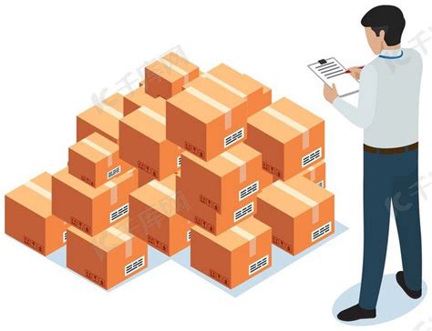 工人清点箱子的数量。背景图片免费下载 海报banner 高清大图 千库网 图片编号6215997