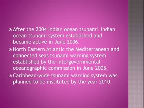 Tsunami Warning System PPTX Geography Science