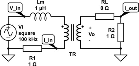 Primary And Secondary Currents Of A Transformer Driven With Clock Pulse