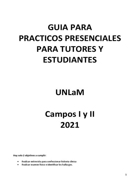 Guia Prácticos Presenciales Unlam Pdf Hipertensión Diagnostico Medico