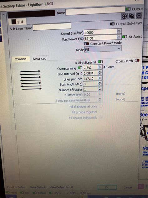 Fill Mode Not Working Goes To Offset Fill Lightburn Software Questions Lightburn Software Forum