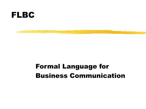 Ppt Flbc Powerpoint Presentation Free Download Id1811151