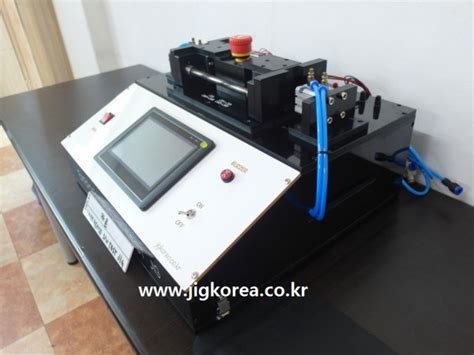 스위치 테스트 지그에어 실린더 타입 자동차전장 가전 Led 보일러 의료기기 Smps 기타 지그제작 코리아주jig제작 Pcb 검사지그 제작 Pcb 지그