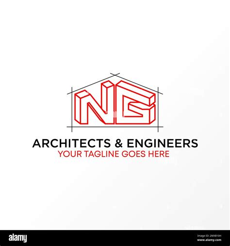 Letter Or Word Ng Font In D With Scale Home Image Graphic Icon Logo Design Abstract Concept