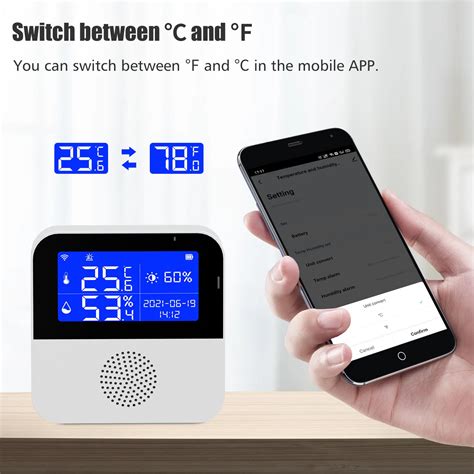 Tuya Smart Wifi Temperature Humidity Sensor Monitor And Control