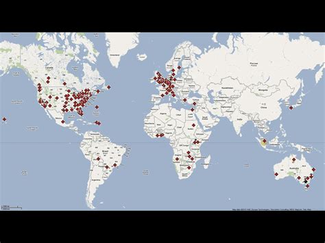 Worldwide Map Of Coptic Churches Rmapporn