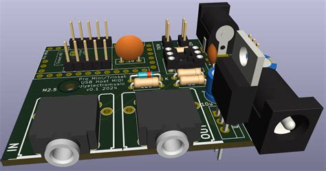 Arduino Pro Mini Midi Usb Host Pcb Design Simple Diy Electronic Music