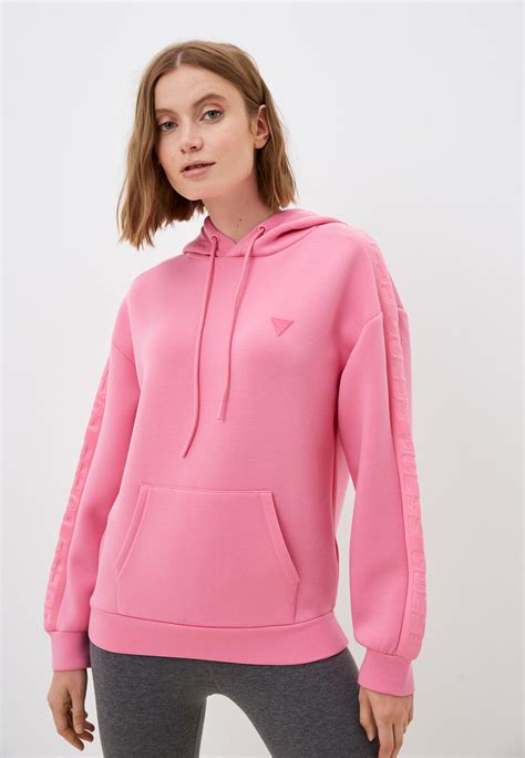 Худи Guess, цвет: розовый, RTLACS729301 — купить в интернет-магазине Lamoda