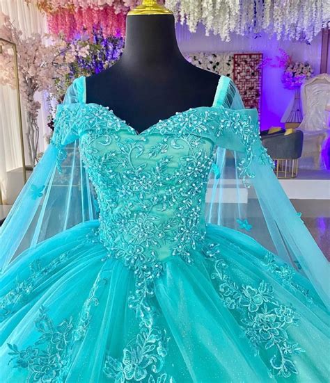 Blue And Purple And Green Quinceanera Dresses