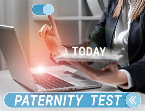 Sign Displaying Paternity Test Business Concept A Test Of Dna To