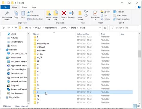 How To Change GIMP Language