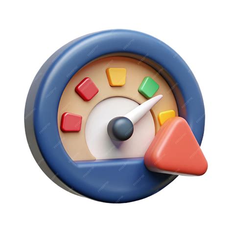 speedometer with arrow and dashboard indicators risk speed and rating levels concept premium