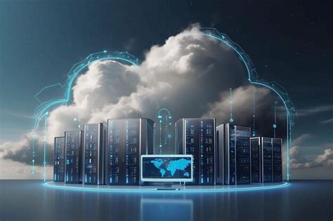 Exploring Cloud Computing Security And Efficiency In Data Transfer Premium Ai Generated Image