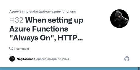 When Setting Up Azure Functions Always On Status Code 401