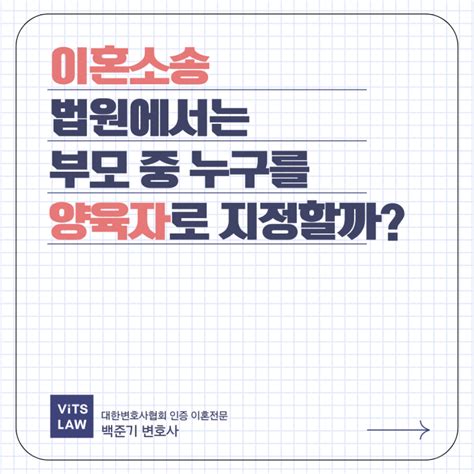 이혼소송 양육권 분쟁과 양육자 지정 네이버 블로그