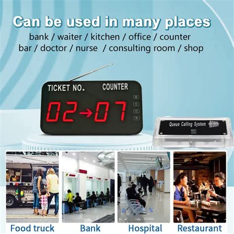 Wireless Queue Call System Queuing Screen Number Led Display And Button