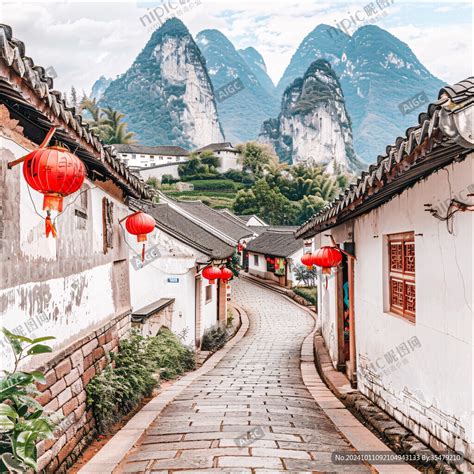 Ai创作图巷道游人红灯笼 美丽乡村古镇街景 山水画江南水乡红灯笼 高清古镇街道 古建庭院小巷 高清古老街巷 古镇高清图片巷子 古色古香古建小巷 中国古镇春天装饰画 古镇巷子石头路 景区景点古街