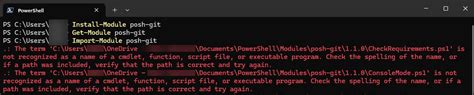 Posh Git PowerShell Module For Standard User In Windows Super User