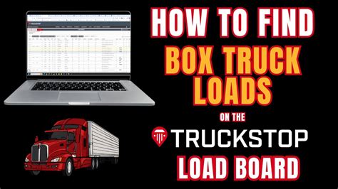 How To Find Box Truck Loads Load Board Pro Tutorial
