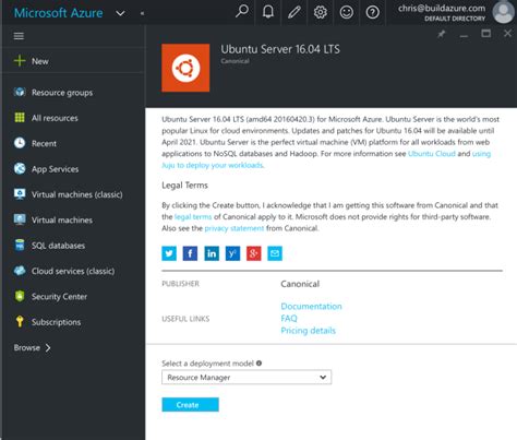 azure marketplace ubuntu server 16 04 lts build5nines