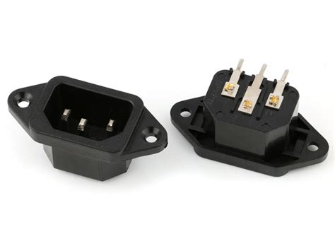 Ac 1304 Ac 전원 소켓 3 핀 직각 Dip 범용 플러그 Ac 소켓 콘센트 Ac 전원 잭 소켓 네오일렉트론