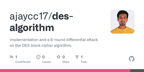 Github Ajaycc17 Des Algorithm Implementation And A 6 Round