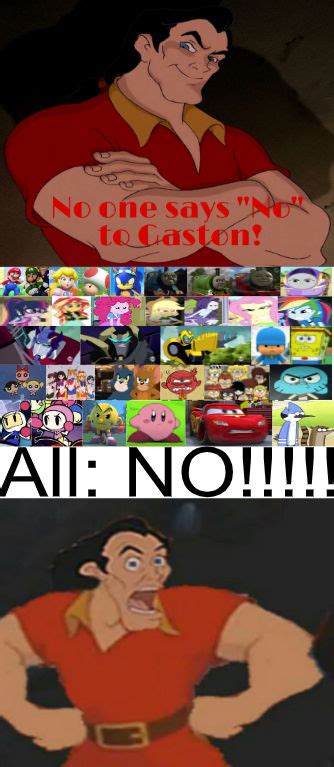 All Of The Characters Says No To Gaston By Zmcdonald09 On Deviantart