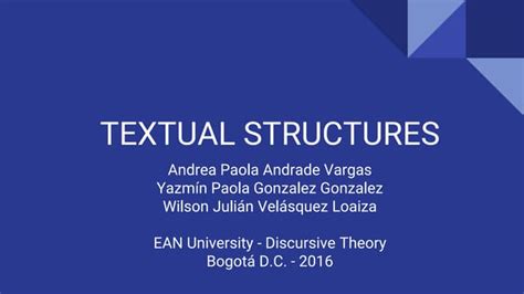 Textual Structures Ppt