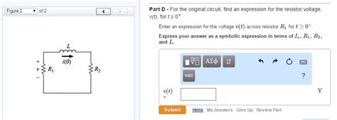 Solved Part A Learning Goal For The Given Circuit Figure Chegg