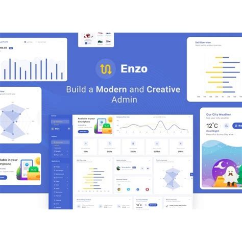 Jual Enzo Bootstrap 5 Admin Dashboard Template Angular React Vue