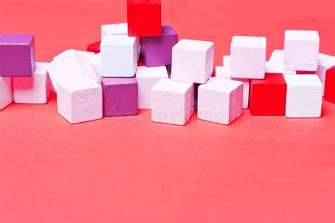 Concept Of Creativity Unity Business Ideas Abstract Coral Geometric Background Stock Image