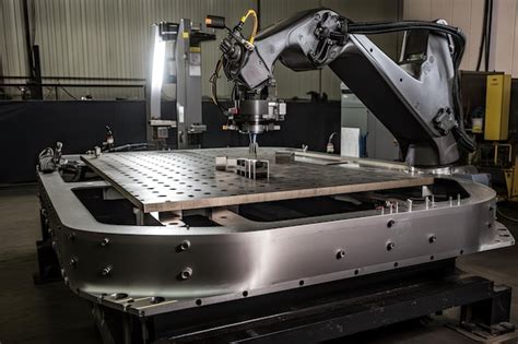 Premium Ai Image Precision Welding Robot Positioning Part For Next Weld